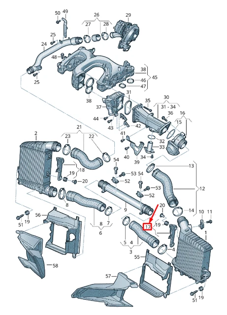 AUDI A8 4H Left Radiator Support Air Duct Bracket 4H0145841E NEW ...
