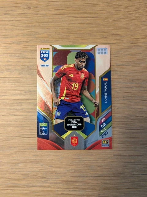 PANINI FIFA 365 Adrenalyn XL 2026 Lamine Yamal Road To World Cup Spain ...