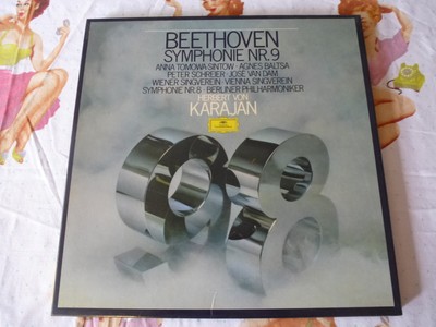 BEETHOVEN SYMPHONY NO.9 Herbert Von Karajan Berlin Philharmonic X2 Vinyl Lp Box EUR 17,30 ...