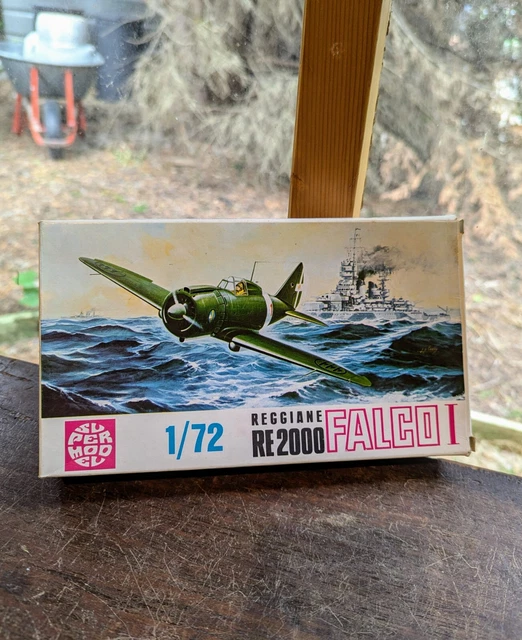 VINTAGE SUPERMODEL RE 2000 Falco Model Aircraft Kit - 1:72, 1972 EUR 19 ...