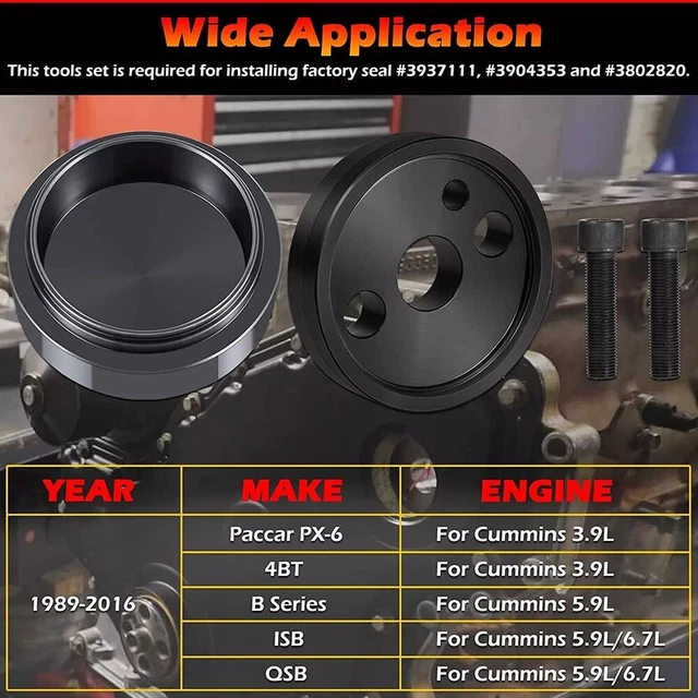 HERRAMIENTA DE INSTALACIÓN de sellado de cigüeñal delantero eficaz para ...