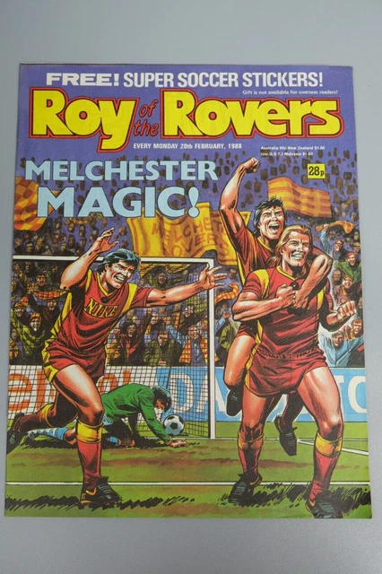 VINTAGE FOOTBALL MAGAZINE Comic: Roy of the Rovers 20th February 1988 £ ...