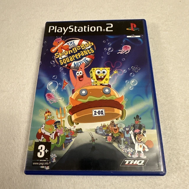 SPONGEBOB SQUAREPANTS THE Movie (Sony Playstation 2, PS2) With Manual £ ...