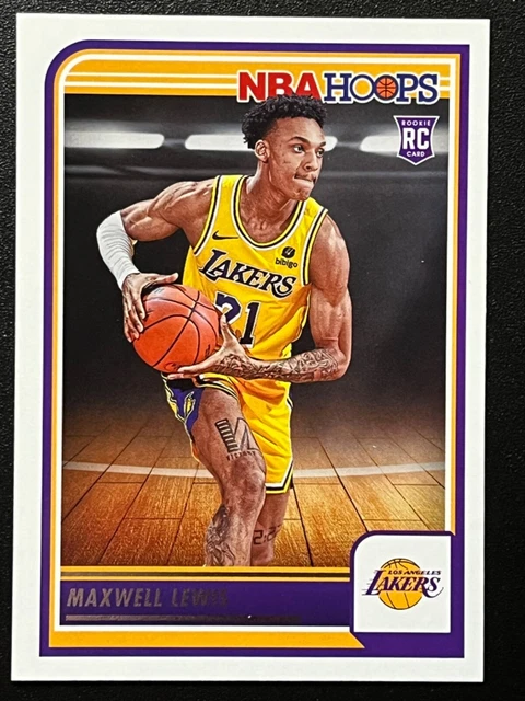 CARTE RECRUE MAXWELL LEWIS / 2023-24 NBA Hoops RC #239 / Los Angeles ...