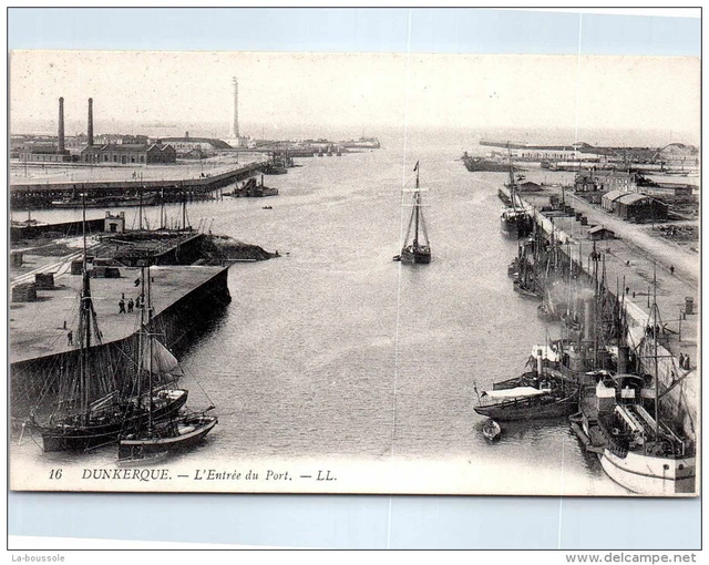59 DUNKERQUE - vue de l'entree du port EUR 4,00 - PicClick FR