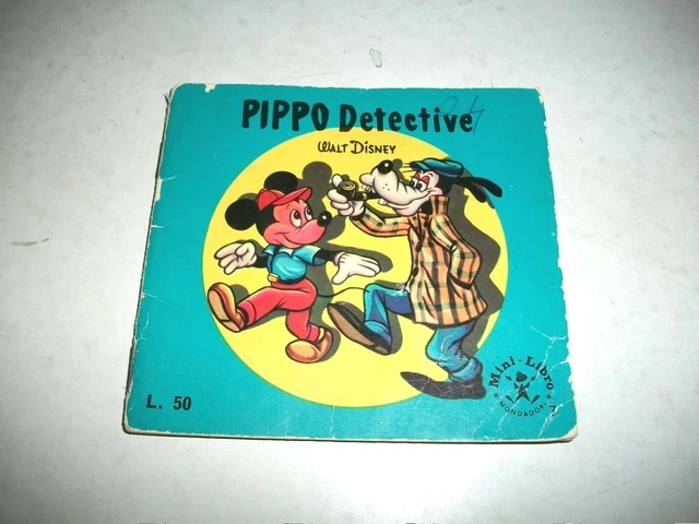 WALT DISNEY-PIPPO DETECTIVE-MINI Libro Mondadori N.7-1°Edizione 1962 ...