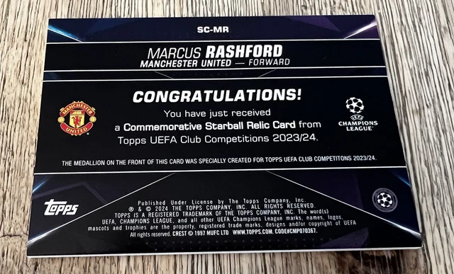 TOPPS UCC BLASTER Box 23/24 Marcus Rashford Starball reliquia ...