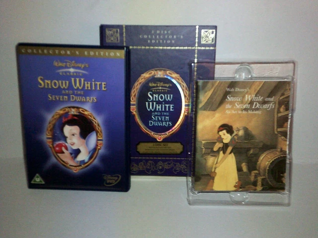 SNOW WHITE AND The Seven Dwarfs 2 Disc + Book Set In A Booklike Case V ...