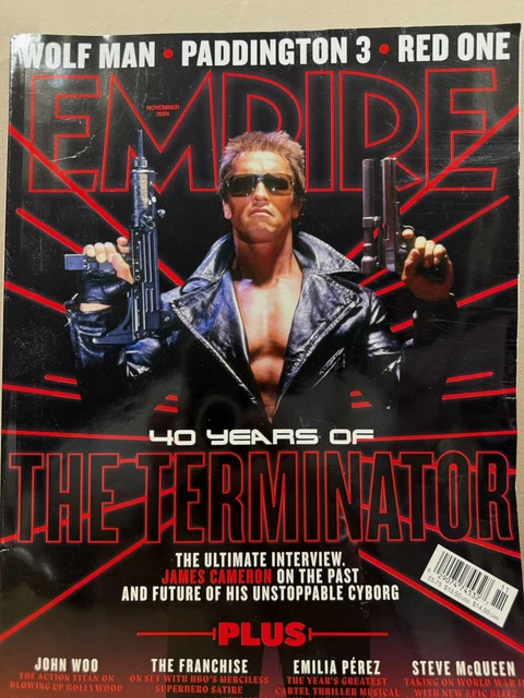 UK EMPIRE MAGAZINE 40 Years of Terminator, Arnold Nov 2024 *Damaged ...