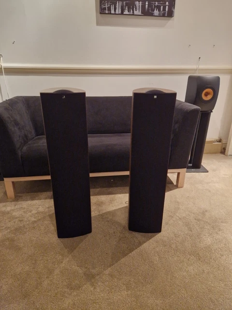 KEF IQ7 WALNUT Loudspeakers £100.00 - PicClick UK