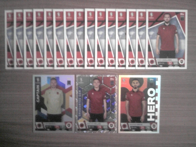 TOPPS MATCH ATTAX UEFA EURO 2024 GERMANIA: 18x ALBANIA ALBANIA Completo ...