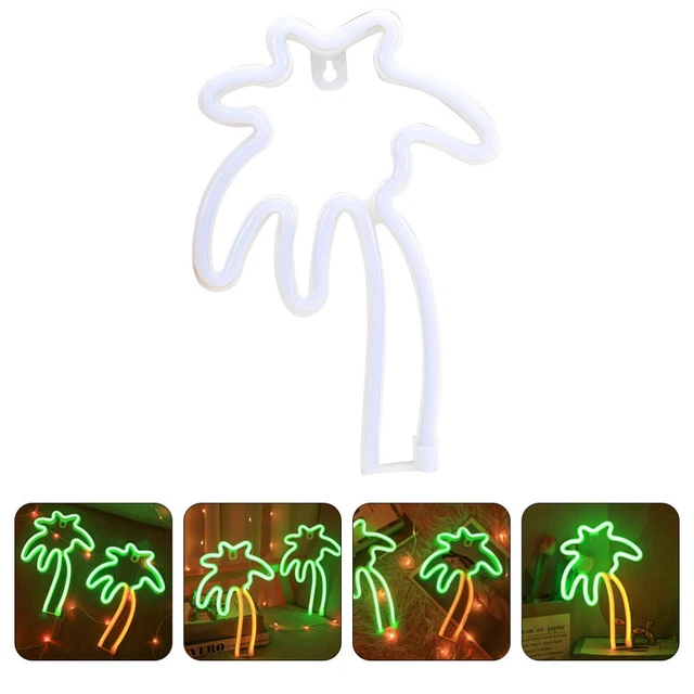 COCONUT TREE DECORATIVE Light Led Bedroom up Indoor Neon Lamp £11.38 ...