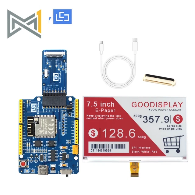 7,5-ZOLL-EPAPER-DISPLAY MIT ESP32-ENTWICKLUNGSKIT Eink-Screen-Modul ...