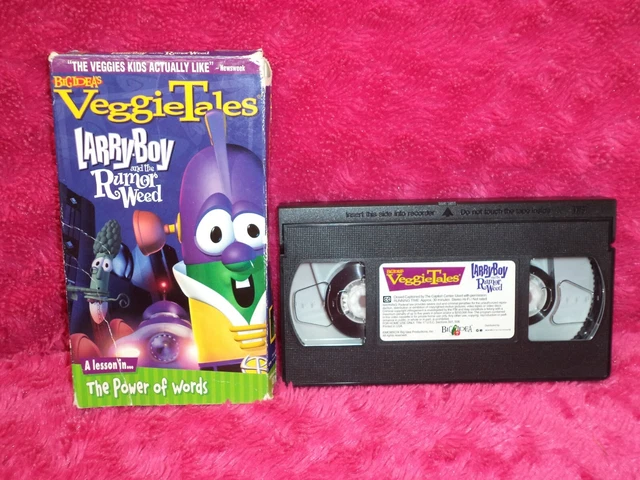 VEGGIETALES - LARRY-BOY & the Rumor Weed [VHS, 2000] bande vidéo rare ...