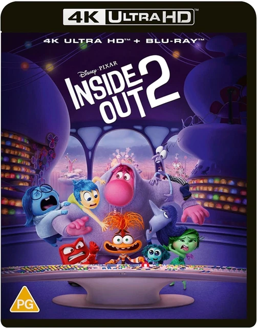 INSIDE OUT 2 [PG] (2 Disc) 4K UHD + Blu Ray DISNEY/PIXAR NEW & SEALED £ ...