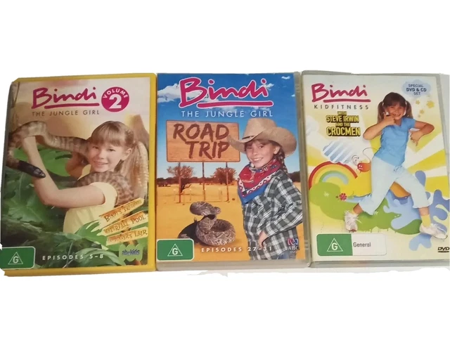 BINDI THE JUNGLE Girl Vol 2 DVD & Kids Fitness Road Trip R4 Steve Irwin ...