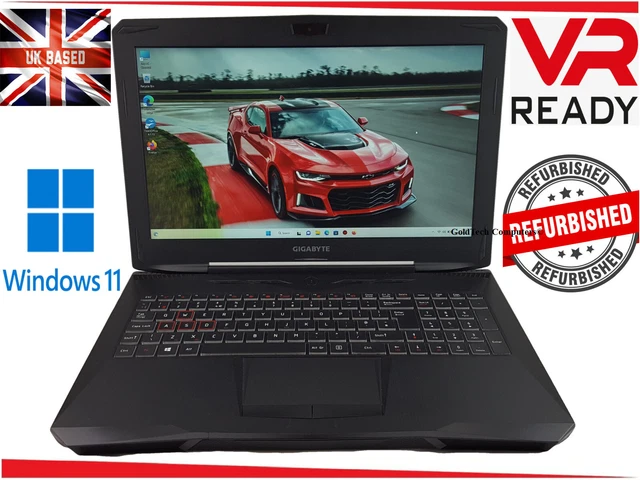 15.6& GIGABYTE SABRE Pro Gaming Laptop Windows 11 i7 16GB 256 SSD + 1TB ...