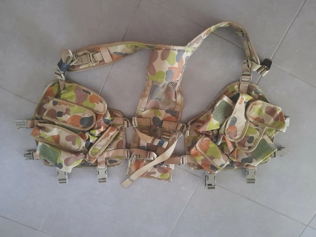 OBSOLETE RARE AUSTRALIAN Army Dpcu Custom Vest webbing auscam $190.00 ...