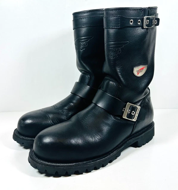 RED WING ENGINEER Boots 988 Steel Toe Men's Sz 11 D Vibram Lug Soles ...