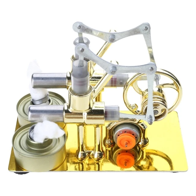 STIRLING ENGINE DOUBLE Engine Motor Model Heat Education DIY Model EUR ...