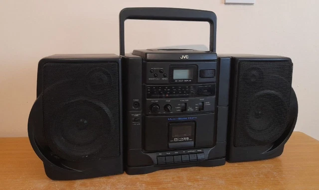 JVC PC-X55 BOOMBOX CD Radio Cassette FAULTY SPARES or REPAIRS Vintage ...