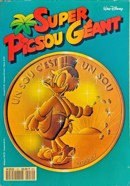 SUPER PICSOU GÉANT N° 52.Un sou c'est un sou -Walt DISNEY - février 1993 - EUR 5,00 - PicClick FR
