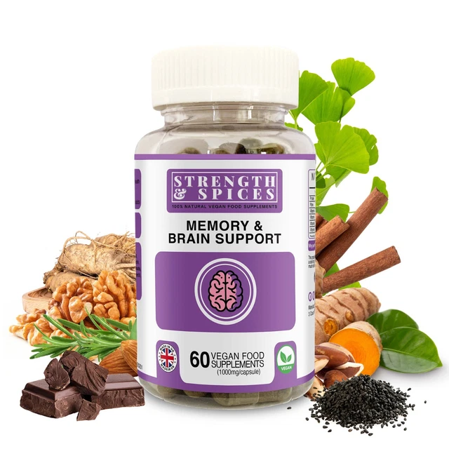MEMORY, BRAIN, FOCUS Supplement with Ginkgo Biloba and 22 Super ...