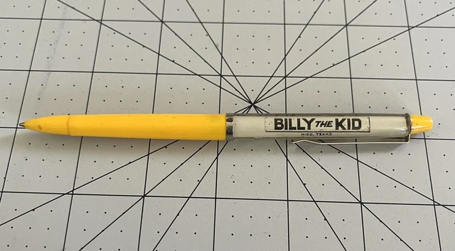 VINTAGE ANTIQUE BILLY THE KID Ball Point Floaty Pen Denmark NO INK $12. ...