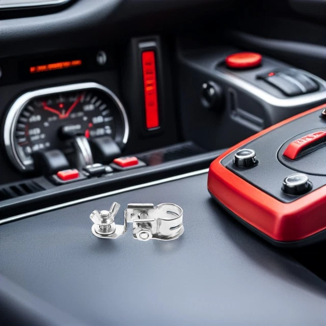 CAR BATTERY TERMINALS Copper Connectors Positive Negative Cable Ends ...