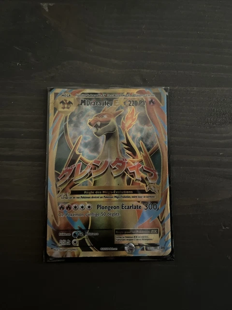CARTE POKÉMON MÉGA Dracaufeu EX FA 101/108 Fullhart XY Évolutions 2016 ...