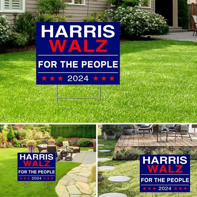 HARRIS WALZ 2024 Yard Sign, Kamala Harris Tim Walz Sign Waltz For ...