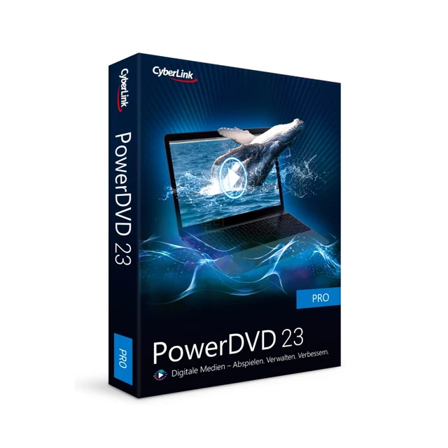 CYBERLINK POWERDVD 23 Pro MiniBox mit DVD - 64-Bit Windows 11/10/8.1/7 (NEU/OVP) EUR 70,50 ...