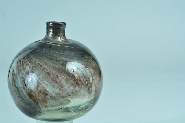 BEAUTIFUL CONTEMPORARY GLASS Vase Signed Claude Monod £474.80 - PicClick UK