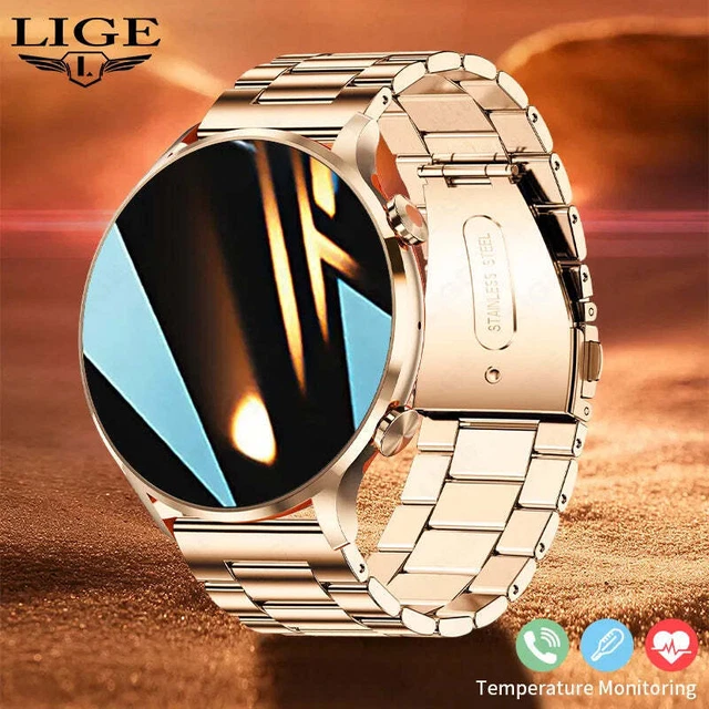 LIGE SMART WATCH Donna Uomo Orologio Faccia Bluetooth Connect Bracciale ...