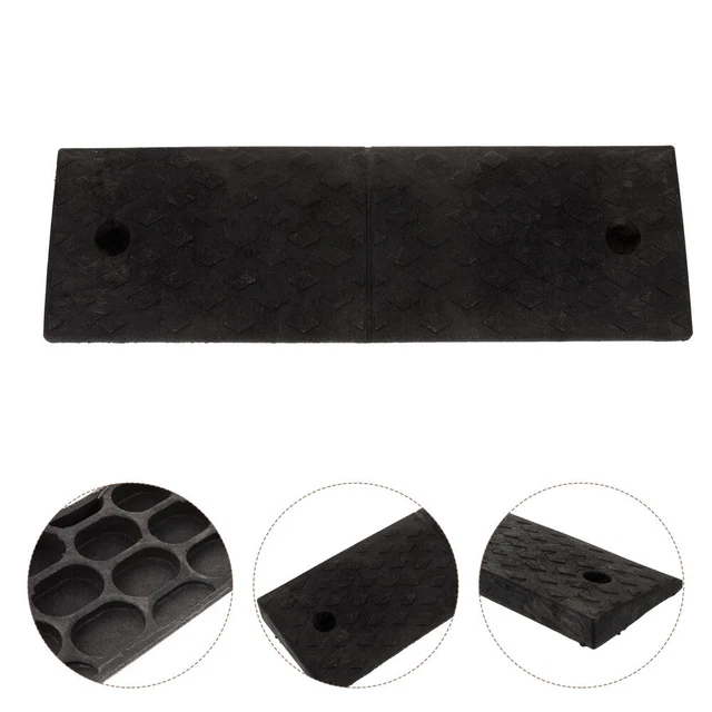 RUBBER SLOPE RAMP Rubber Threshold Ramp Portable Lightweight Outdoor ...