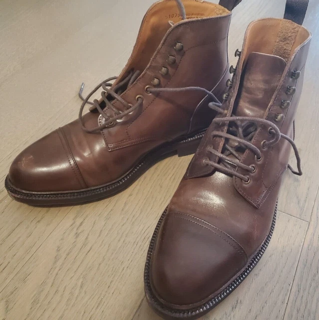 MEERMIN - MEN'S Brown Heritage Shell Cordovan Boots - Size UK5 / US6 £ ...