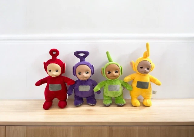 TELETUBBIES COMPLETE SET Of 4 Talking Soft Toy Plush Figures Bundle ...