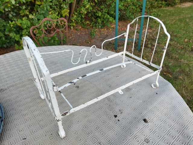 ANCIEN LIT DE Poupee En Fer Forgé Napoléon 3 / 1900 Old Iron Doll Bed EUR 40,00 - PicClick FR