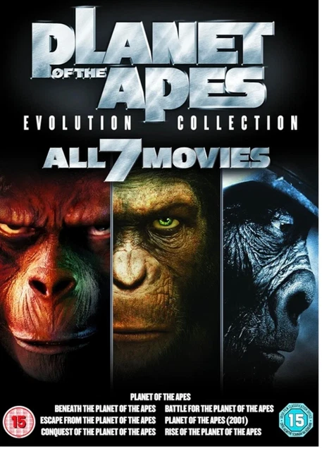 PLANET OF THE Apes - Evolution Collection Boxset (DVD, 2011) £26.72 ...