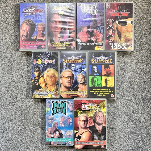 WCW WRESTLING WRESTLING VHS Bundle Bash At The Beach Slamboree Stampede ...