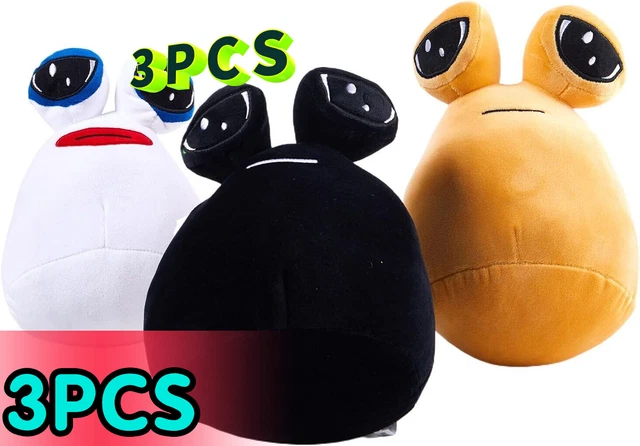 3PCS ALIEN Sad Pou Plush Toy Stuffed Animal Hot Game,Emotion Alien ...