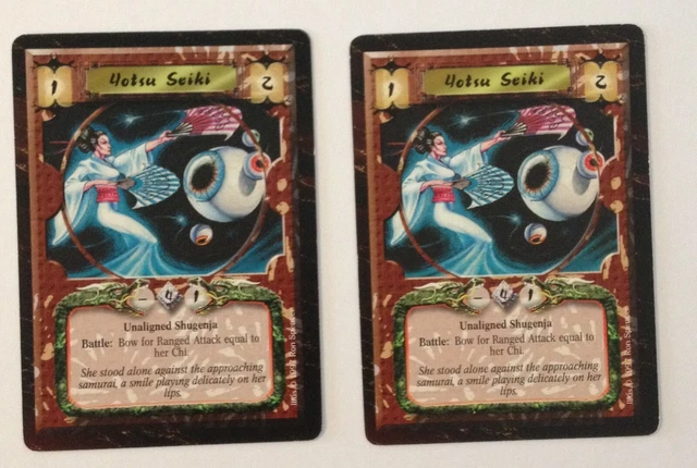 YOTSU SEIKI (2) L5R Légende des Cinq Anneaux GCC Temps du Vide 1997 EUR ...