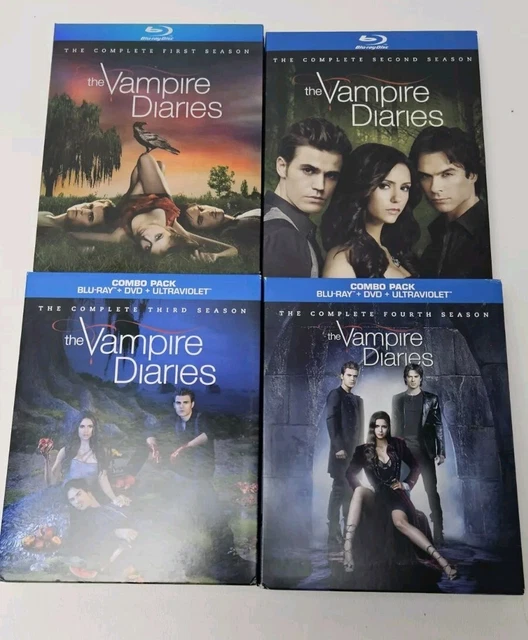 THE VAMPIRE DIARIES Seasons 1-4 Blu-Ray + DVD + Ultraviolet EUR 27,43 ...