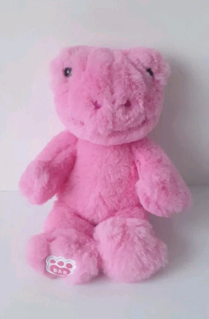 BUILD A BEAR Pink Spring Frog Plush Small B.A.B Soft Toy 20cm NWOT £8. ...