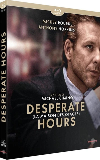 DESPERATE HOURS (BLU-RAY) Mickey Rourke Anthony Hopkins Mimi Rogers ...