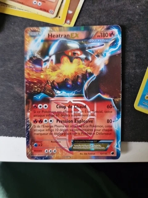 CARTE POKEMON HEATRAN Ex 13/116 Ultra Rare. Noir Et Blanc. Fr EUR 6,37 ...