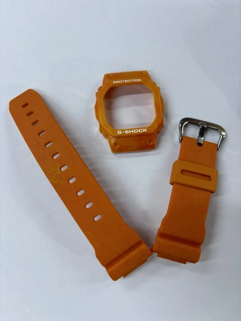 CASIO G-SHOCK DW-5600WS-4DR , Combo, Band+Bezel, Orange With Patern ...