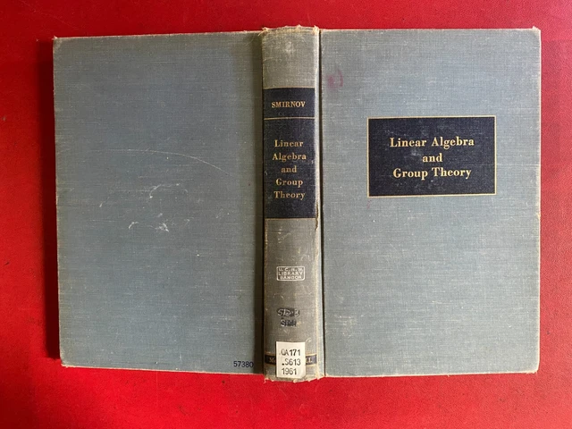 RICHARD SILVERMAN - LINEAR ALGEBRA AND GROUP THEORY Ed. McGraw Hill ...