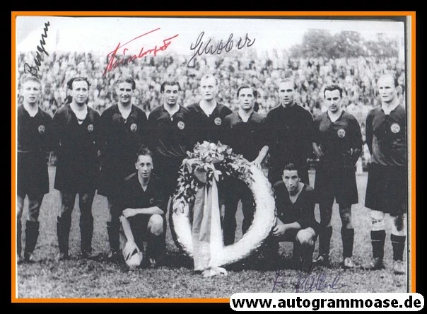 QUADRO SQUADRA 1. FC Nürnberg 1953 + 4 Ag ( Bergner,Kallenborn,Mirsber ...