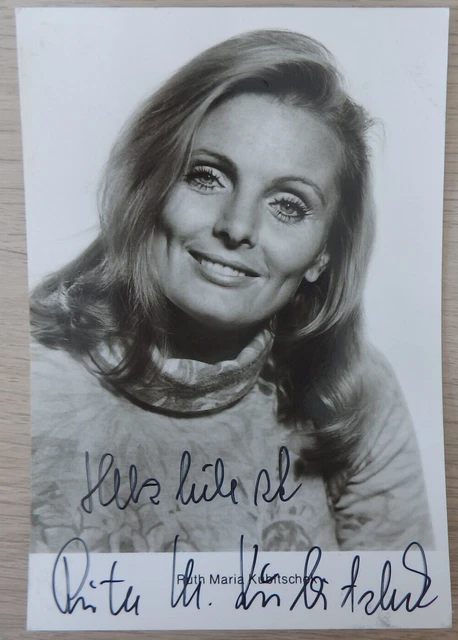 AUTOGRAMM RUTH MARIA Kubitschek Schauspielerin und Autorin um 1975 (99980) EUR 12,90 - PicClick DE